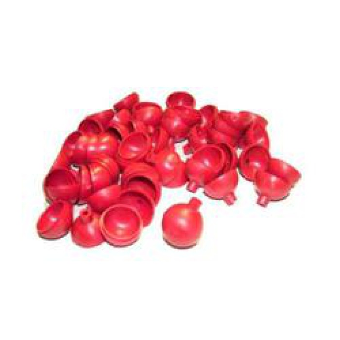 25 1 red plastic ball shells 1/8 fuse