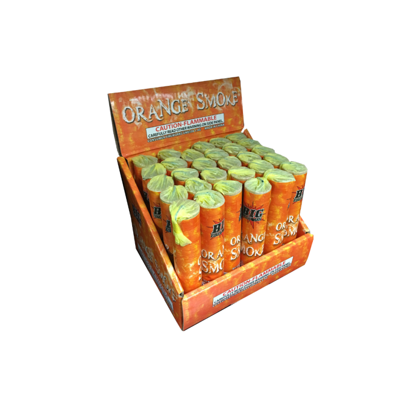 1 Orange smoke stick